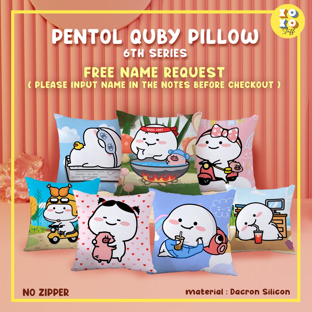 Jual Bantal Sofa Quby Pentol 6th SERIES (PO 7 hari) 2 sisi beda design ...