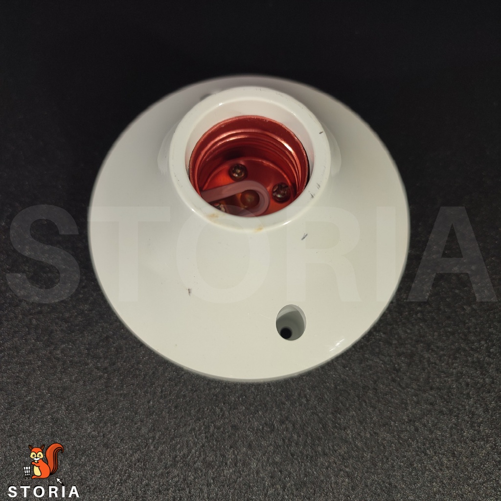 Jual Fitting Plafon Bulat Fitting Lampu Tempel Fitting Lampu Putih HSC ...