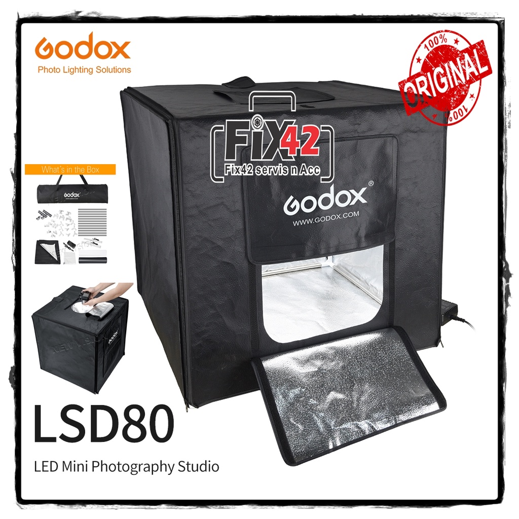 Jual GODOX LSD80 PHOTO BOX LED LIGHT TENT ORIGINAL NEW 80CM. | Shopee ...