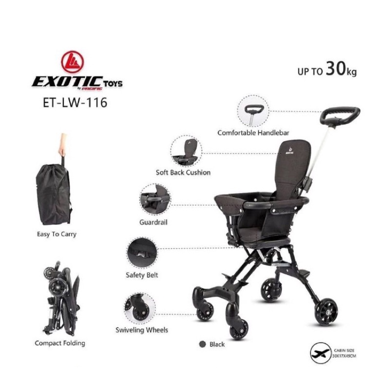 Jual Magic Stroller Exotic ET-LW-116 cabin size | Shopee Indonesia