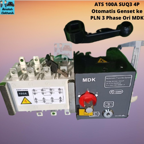 Jual ATS 100A SUQ3 4P Otomatis Genset ke PLN 3 Phase Ori MDK | Shopee ...