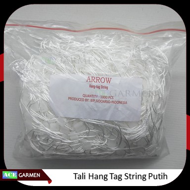 Jual Tali Hangtag Putih Hangtag String +- 1000 Pcs | Shopee Indonesia