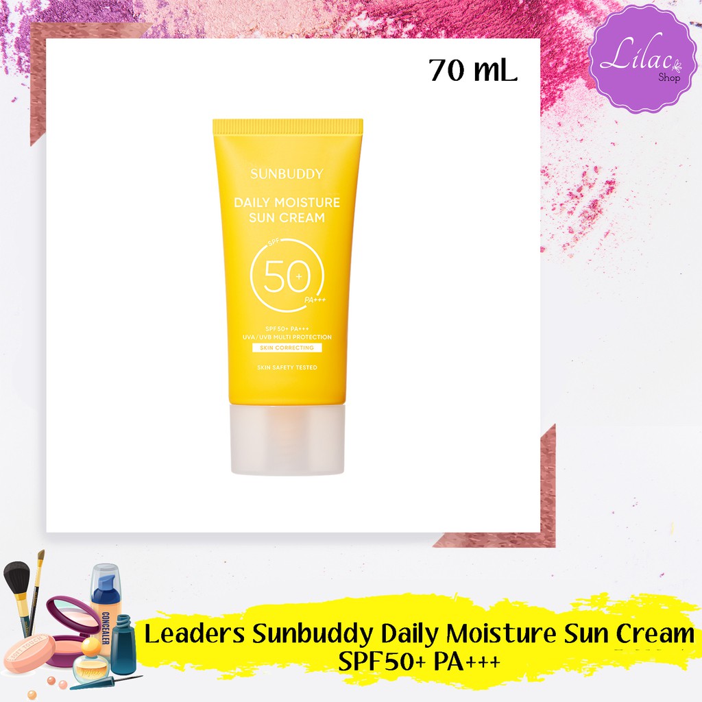 Jual LEADERS SUNBUDDY DAILY MOISTURE SUN CREAM SPF50+ PA+++ | Shopee ...