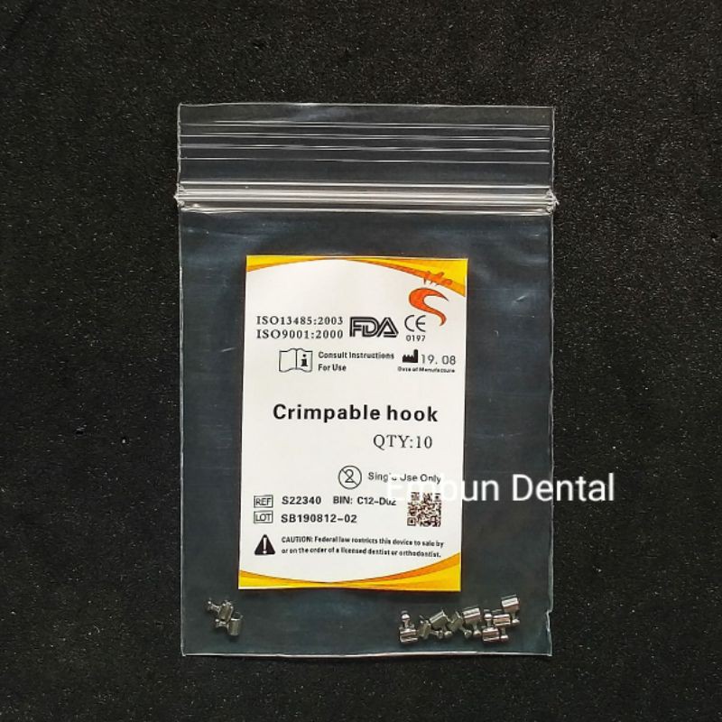 Jual Crimpable Hook Orthodontic isi 10 pcs / pack | Shopee Indonesia