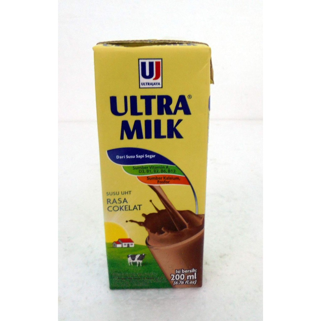 Jual ULTRA MILK CHOCO SLIM PACK 200 ML RAMAYANA CENGKARENG | Shopee ...