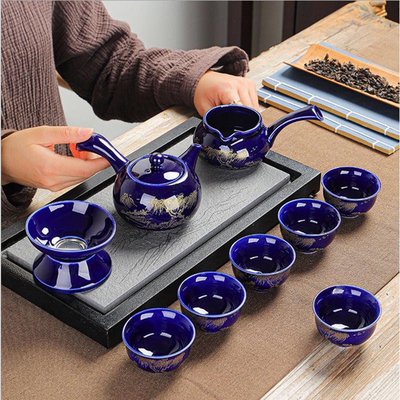 Jual tea set cup full set exclusive premium portable keramik gift with ...