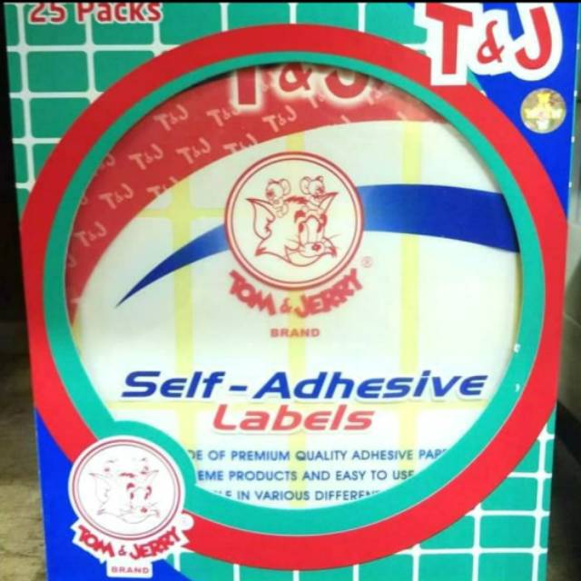 Jual Label Tom & Jerry / Self - Adhesive Labels / Stiker label putih | Shopee Indonesia