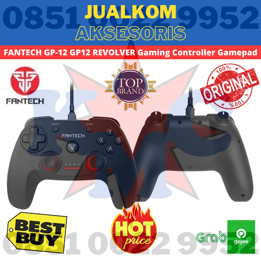 Jual FANTECH GP-12 GP12 REVOLVER Gaming Controller Gamepad | Shopee ...