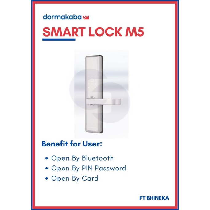 Jual SMART LOCK Dorma M5 Bluetooth RFID PIN dormakaba - Hitam | Shopee Indonesia