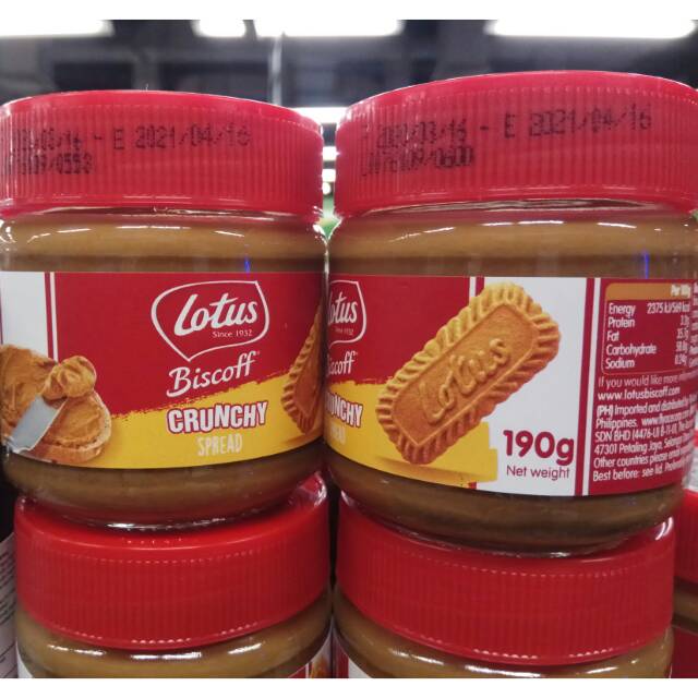 Jual Lotus biscoff crunchy spread/lotus crunchy spread 190gr | Shopee ...