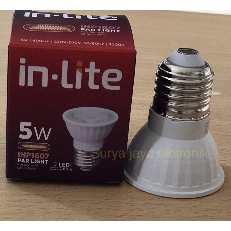 Jual Lampu Inlite/ InLite COB 5watt PAR Light INP1605 Kuning/warm white ...
