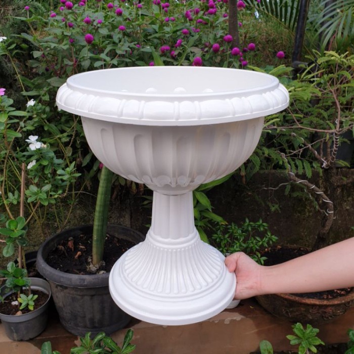 Jual POT SHALLOM JUARA Pot bunga tinngi Pot pajangan Pot Cantik Pot ...