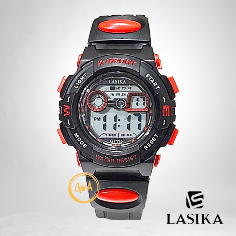 Jual Jam Tangan Anak Lasika digital sport cewek cowok G7112 G7115 ...
