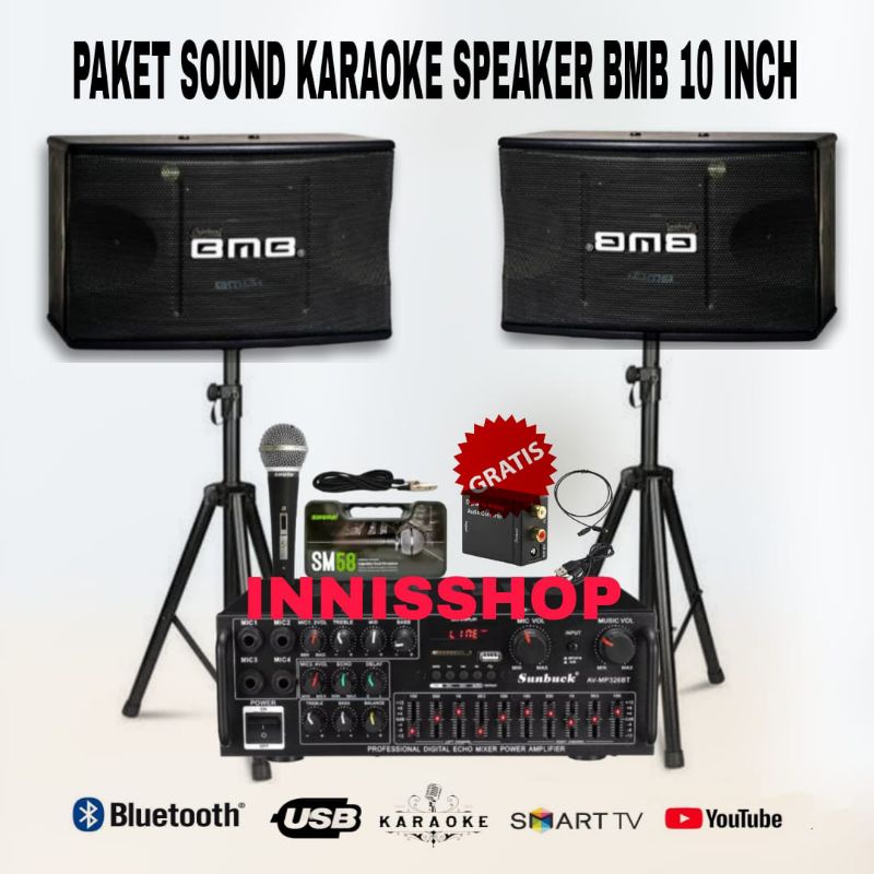 Jual Paket Karaoke Sound System SPEAKER BMB 10 INCH PAKET SOUND SYSTEM ...