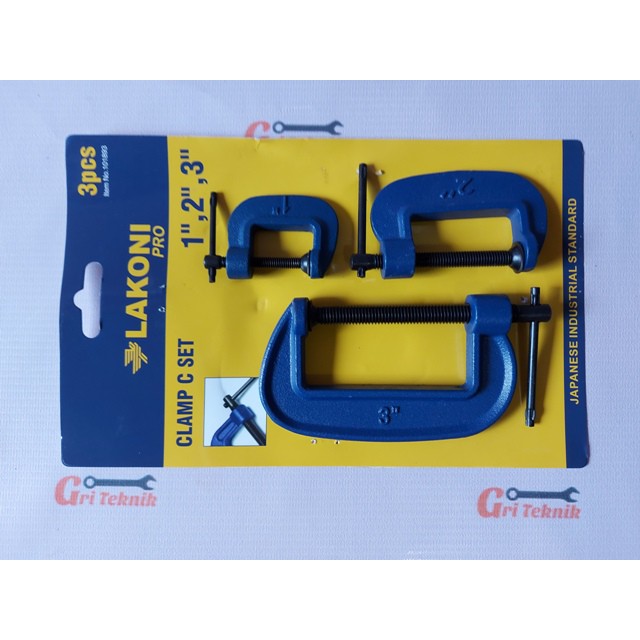 Jual C CLAMP SET 3 PCS 101893 / KLEM C SET / ALAT CATOK SET / ALAT ...