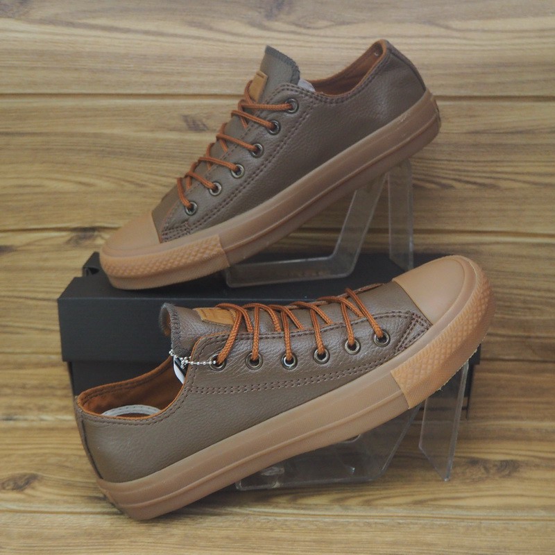 Jual CONVERSE KULIT SINTETIS SEPATU ALL STAR MOTIF KULIT JERUK COKLAT ...