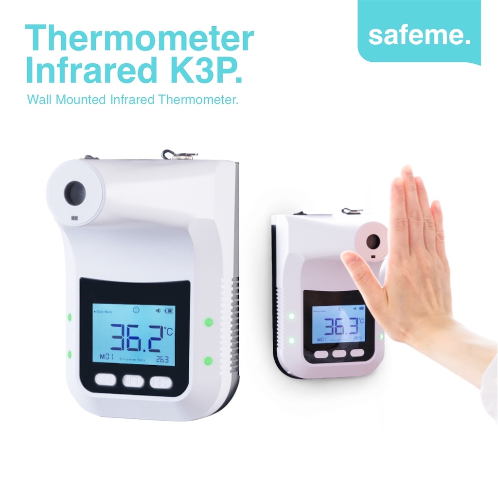 Jual Termometer Digital Infrared Dinding Otomatis Thermometer Standing ...