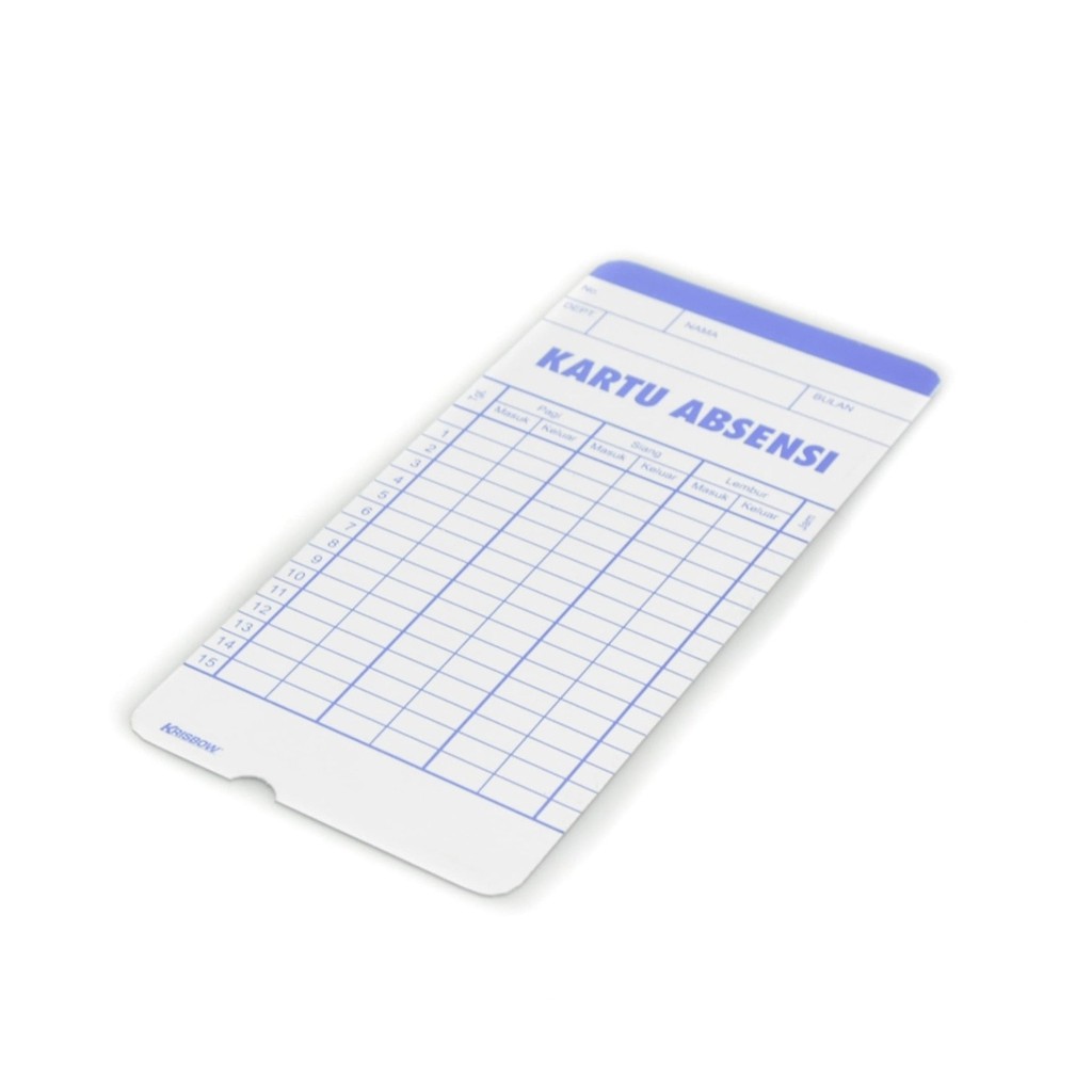 Jual Krisbow Kartu Absen Manual Krisbow Kartu Absensi Isi 100pcs ...