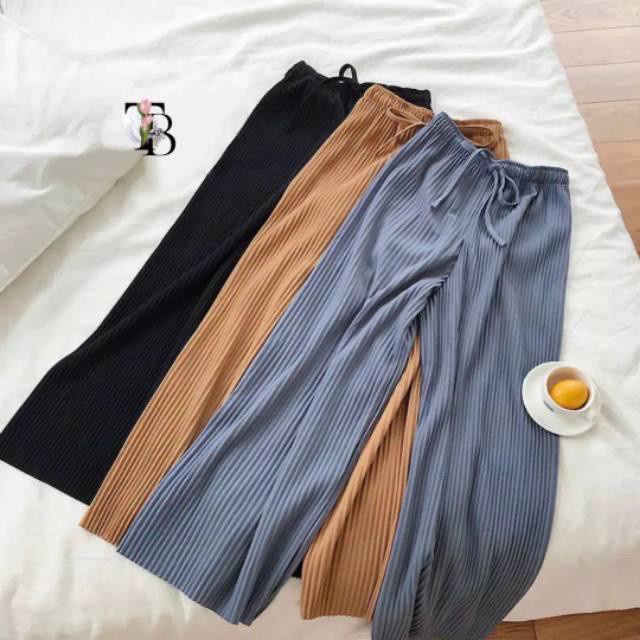 Jual KULOT TIARA PANTS BAHAN RIB ADEM / CELANA KULOT WANITA RIB - G22 ...