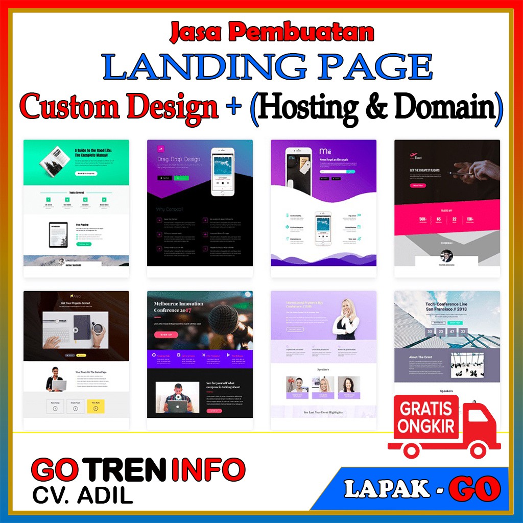 Jual Pembuatan LANDING PAGE Custom Desain 1 + DOMAIN & HOSTING | Shopee ...