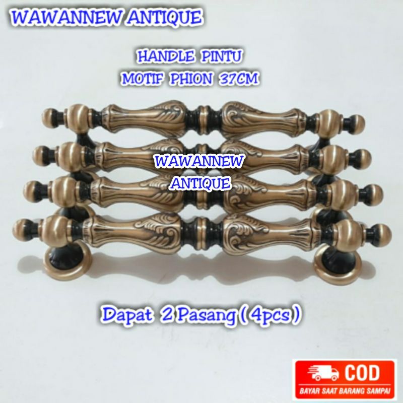 Jual Handle Pintu / Gagang Pintu Rumah Pagar Kuningan Antik Murah 37cm ...