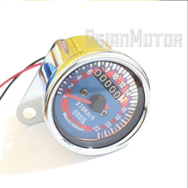 Jual Speedometer Motor Orbis/ Indikator RPM/ Kilometer LED Universal ...