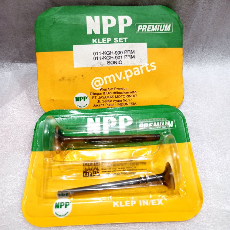 Jual Payung Klep Batang klep set IN EX 2pc Honda Sonic 125 CS1 one 24/28 5 mm Merek NPP | Shopee ...