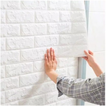 Jual WALLPAPER FOAM Sticker HIASAN Dinding 3D Brick FOAM BATU BATA WALL STICKER 70 X 77 CM ...