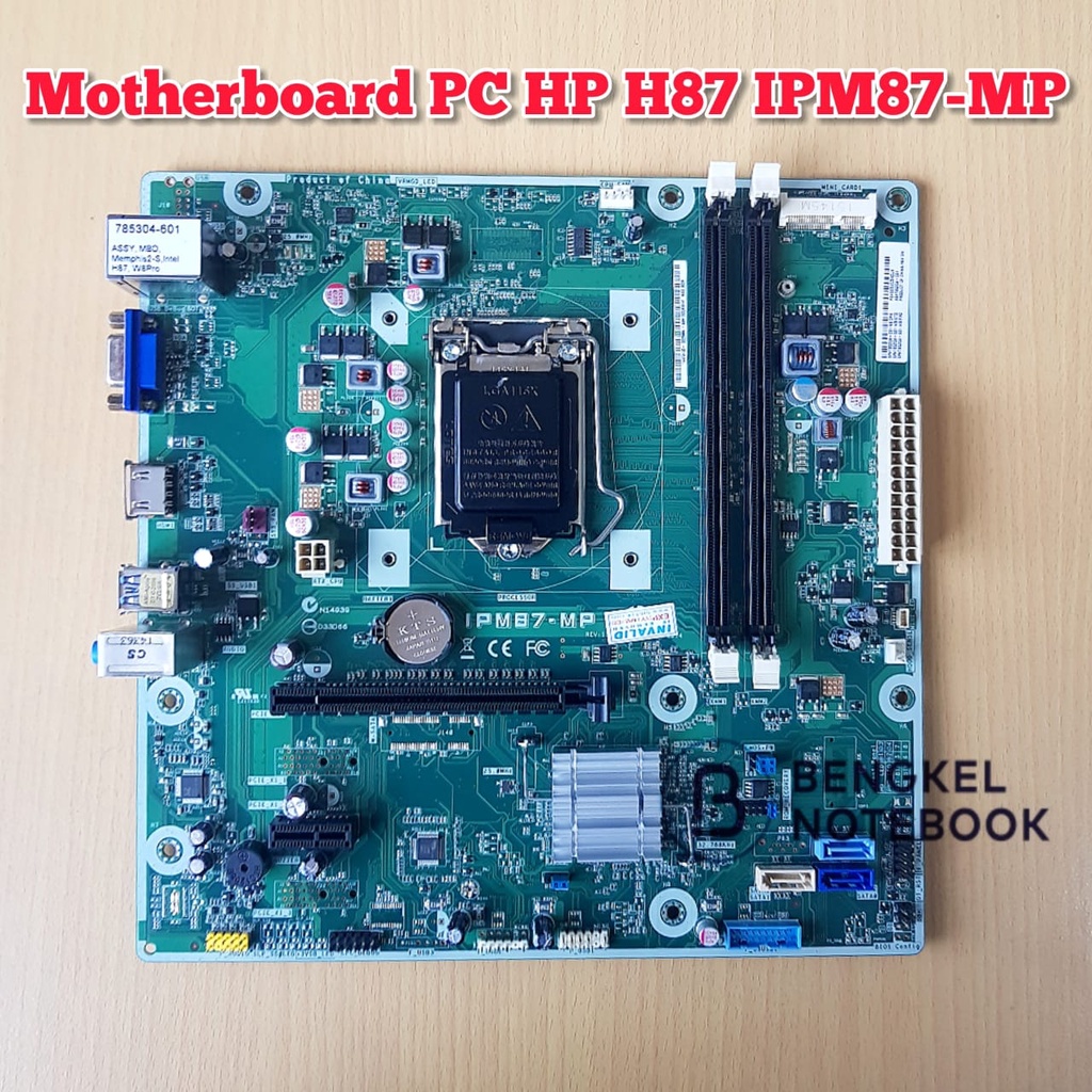 Jual Motherboard Mainboard PC HP 251-122D H87 IPM87-MP IPMB7-MP MEMPHIS ...