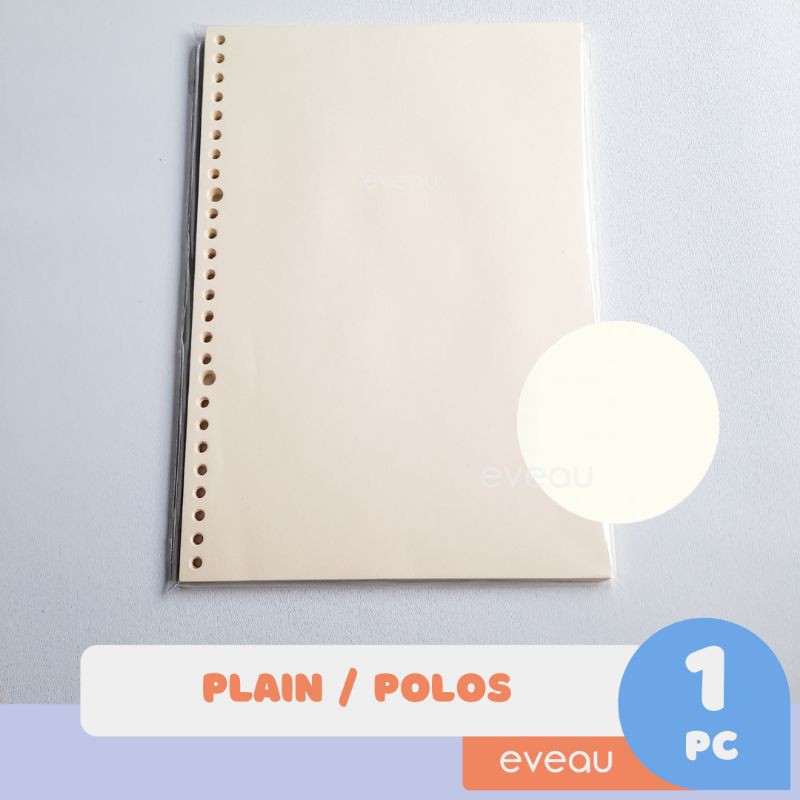 Jual Loose Leaf B5 50 lembar 80 gsm Kertas Isi Binder Warna Putih Gading | Motif Plain Grid ...