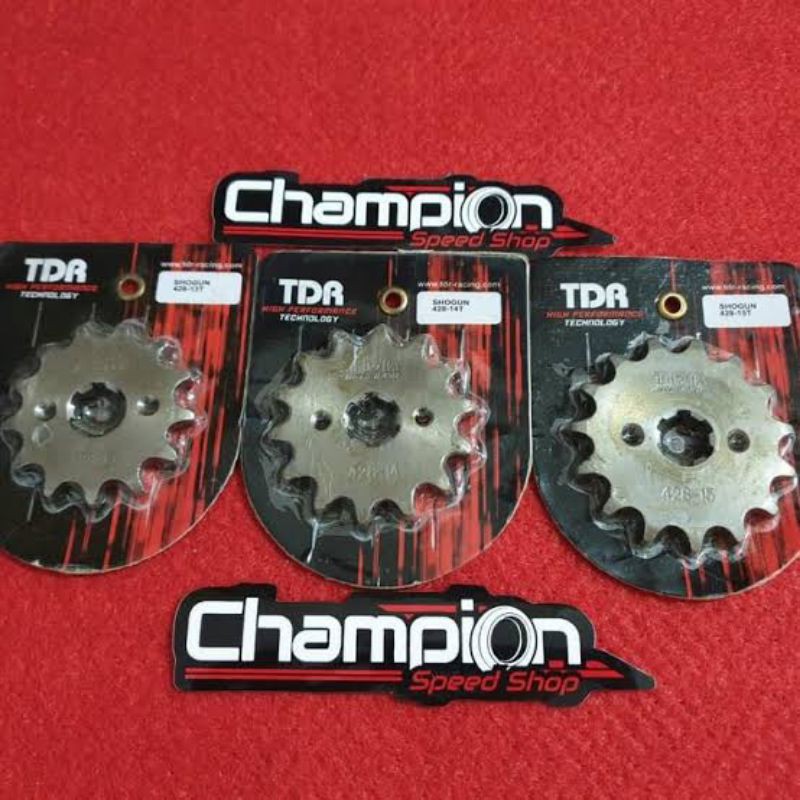 Jual GEAR GIR SET TDR SHOGUN 125 SMASH 125 ORIGINAL RANTAI TDR 428HD ...