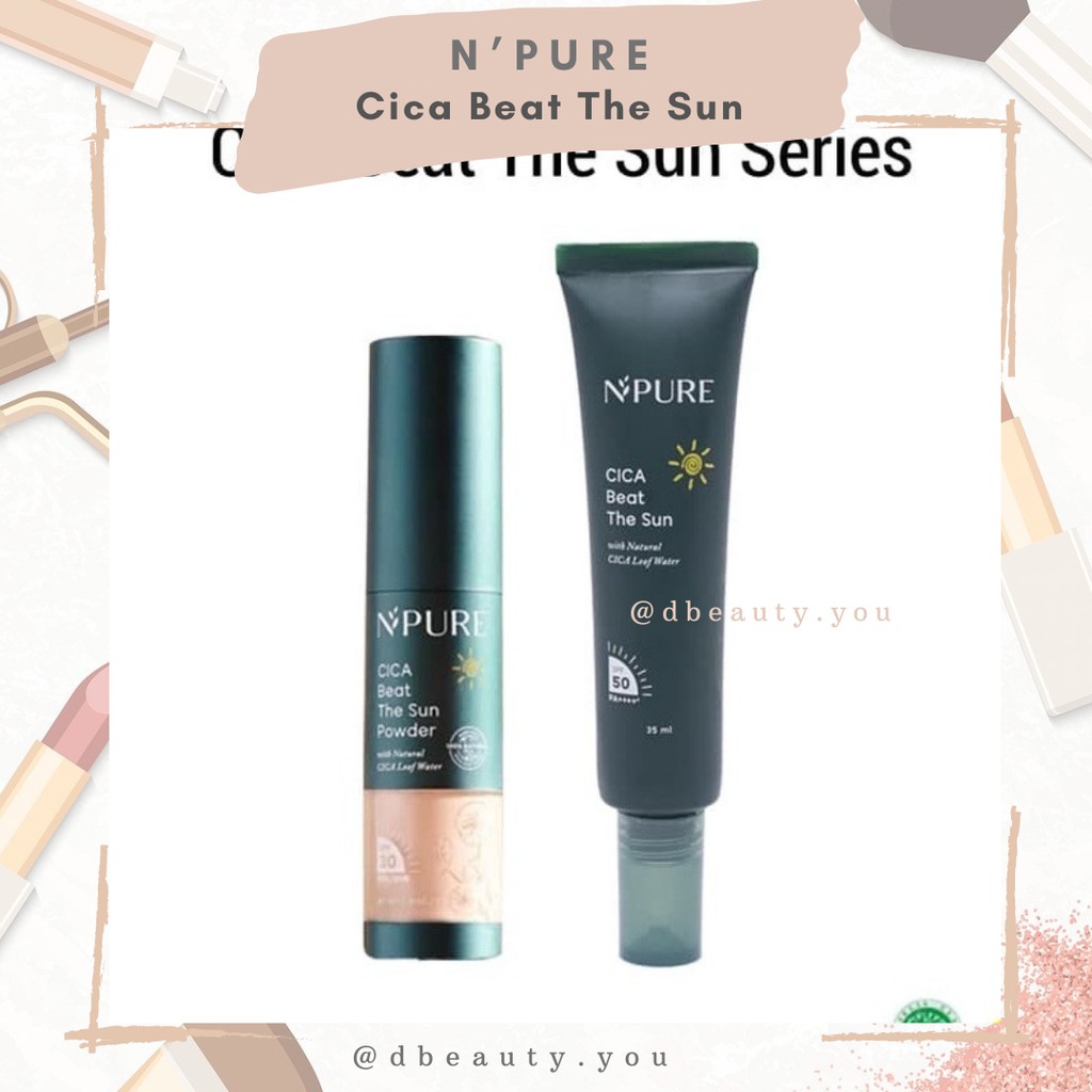 Jual SALE !! NPURE Sunscreen BEAT THE SUN / POWDER SPF 50 PA ...