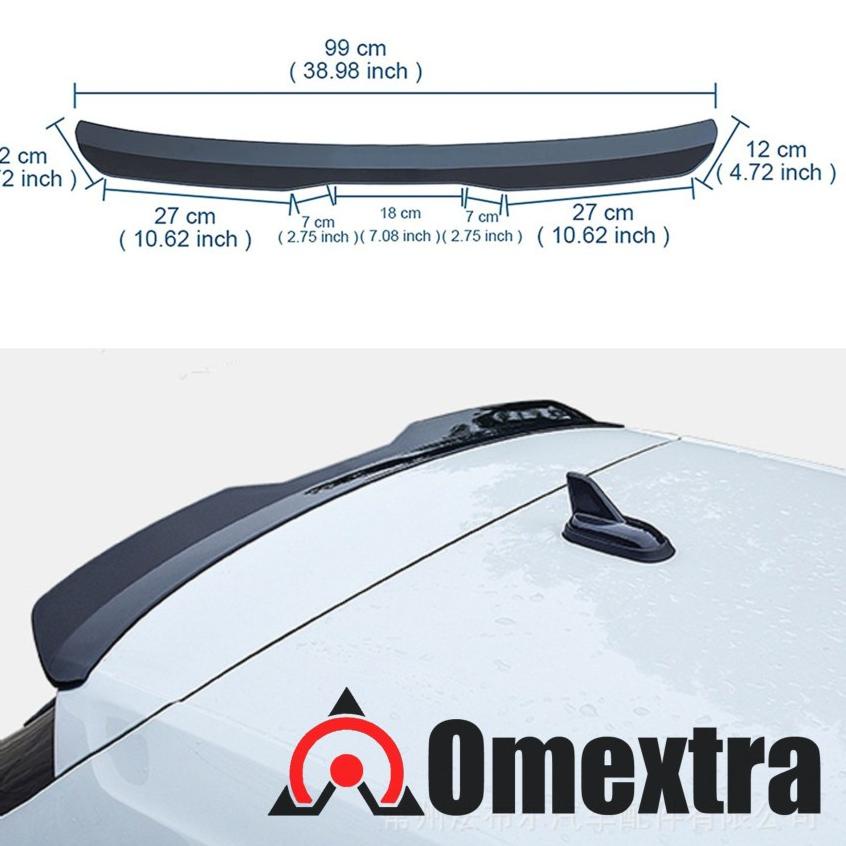 Jual Rear Spoiler Wing Extension Omextra Spoiler Mobil Hatchback ...