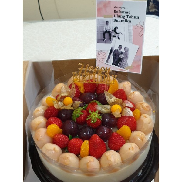 Jual Puding Hias Pudding leci Cake Ultah | Shopee Indonesia
