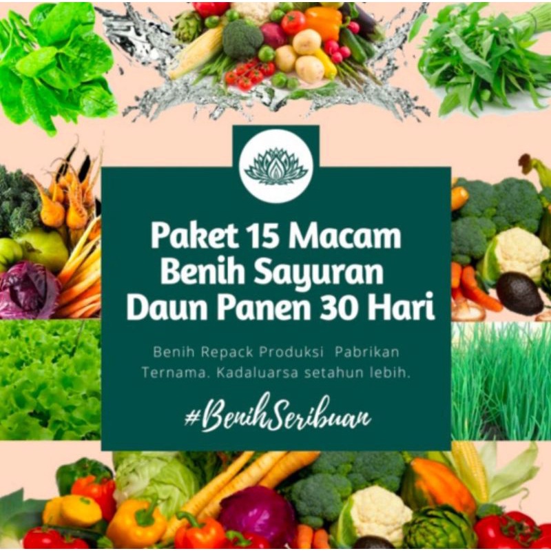 Jual PAKET LENGKAP ISI 15 BENIH SAYUR | Shopee Indonesia