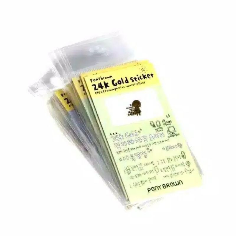 Jual Stiker logam anti radiasi - 24k gold sticker - emas | Shopee Indonesia