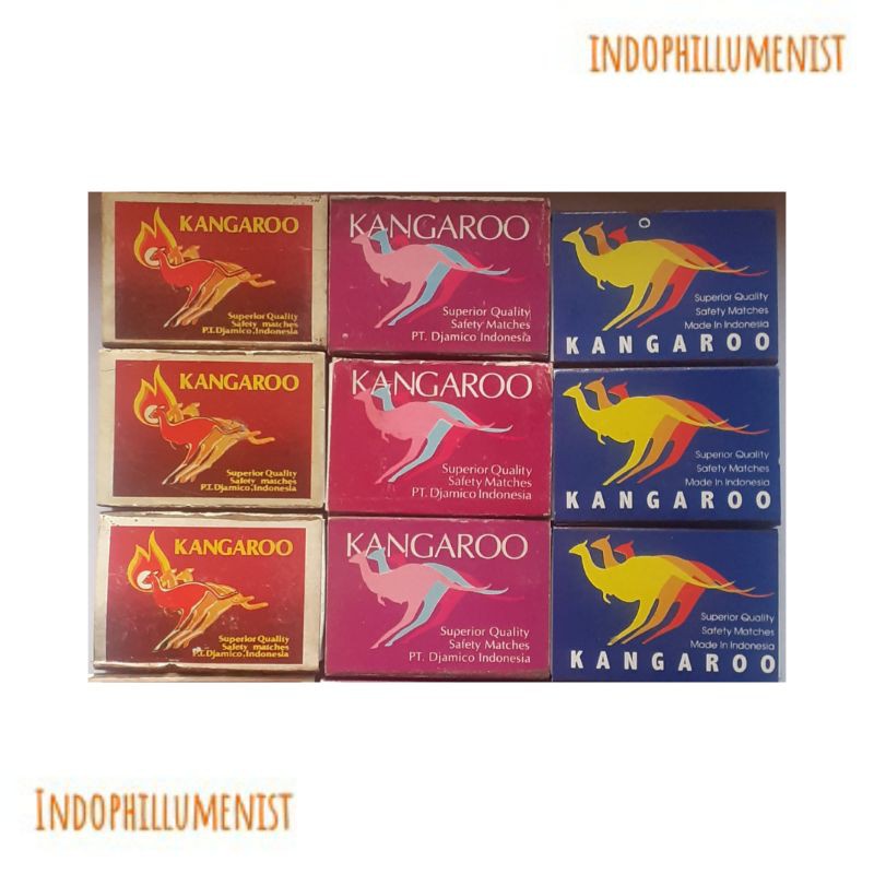 Jual kotak korek api kayu jadul kangaroo set | Shopee Indonesia
