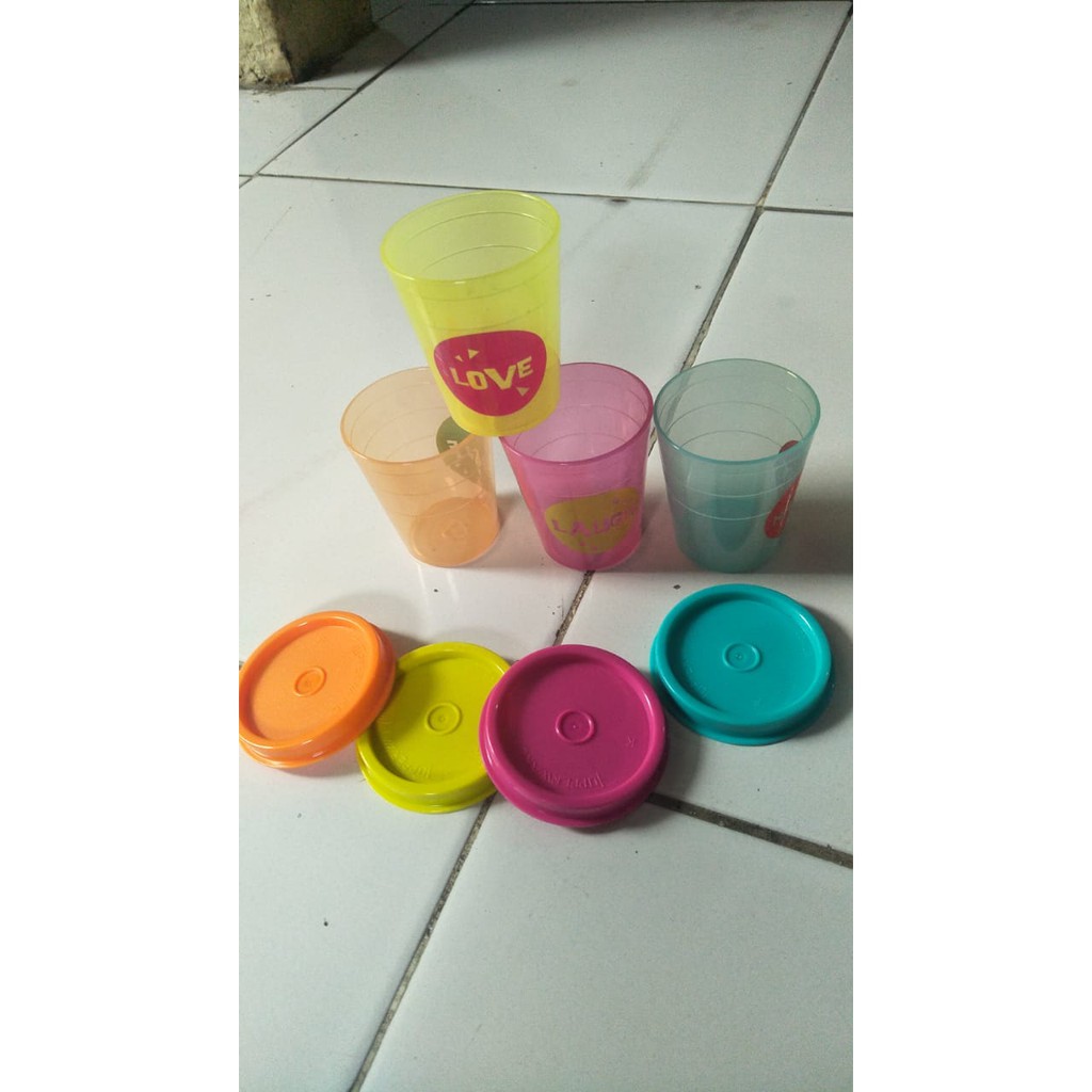 Jual Tutup Bulat, Gelas mini set, dll Tupperware (Murah Banget ...