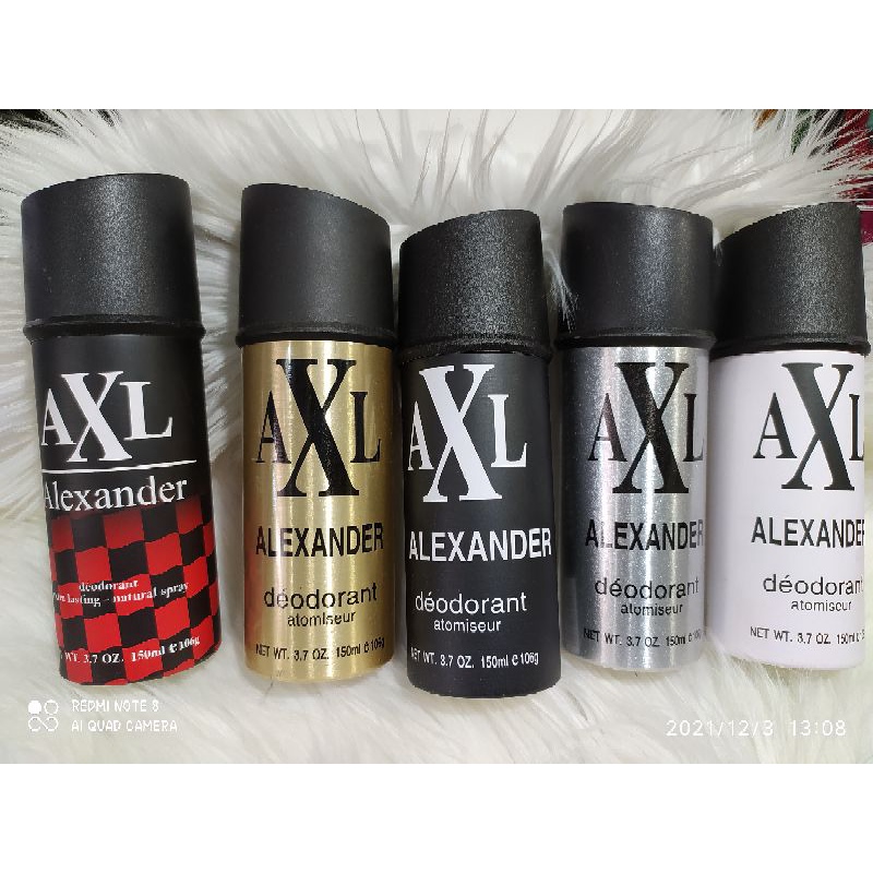 Jual AXL ALEXANDER DEODORANT PARFUME PARFUM MINYAK WANGI AXL ALEXANDER ...