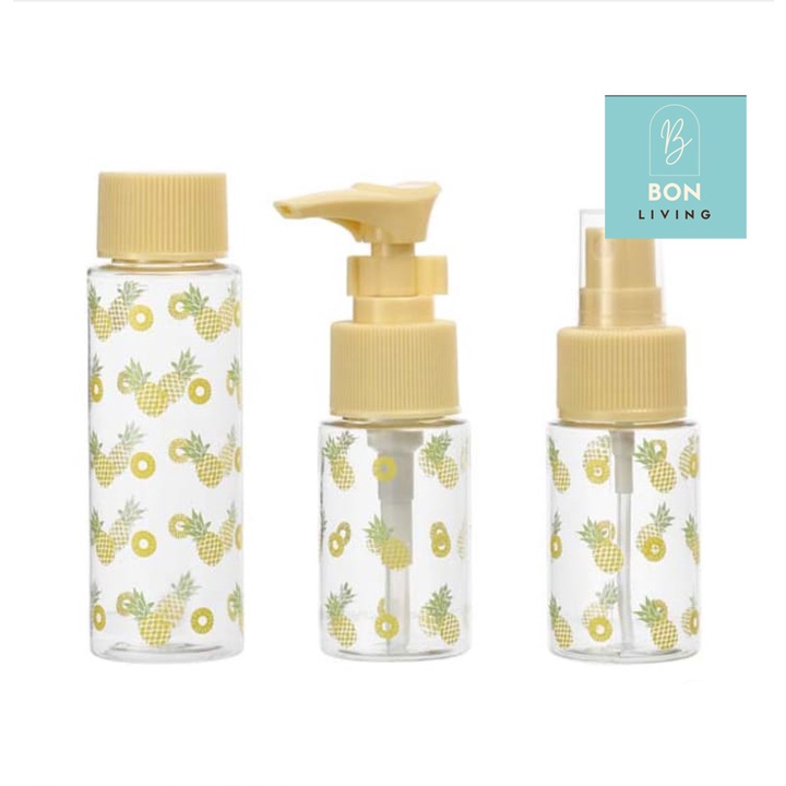 Jual MINISO TRAVEL KIT (STRAWBERRY / PINEAPPLE) | Shopee Indonesia