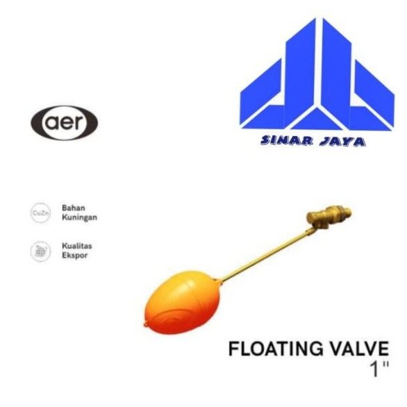 Jual AER Floating Valve 1"-Pelampung Tandon Air-Bola-Kran Pelampung ...