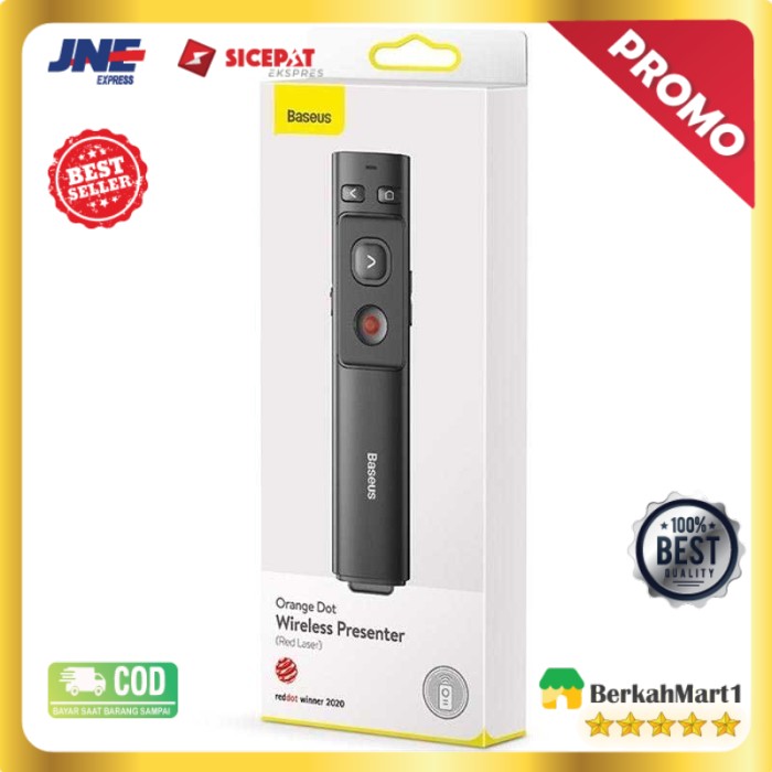 Jual Baseus Pointer Dot Wireless Laser Presenter Red Pointer 2.4GHz ...