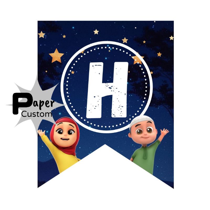 Jual BUNTING FLAG TEMA NUSSA PERLENGKAPAN PARTY DAN PAPER CUSTOM ...