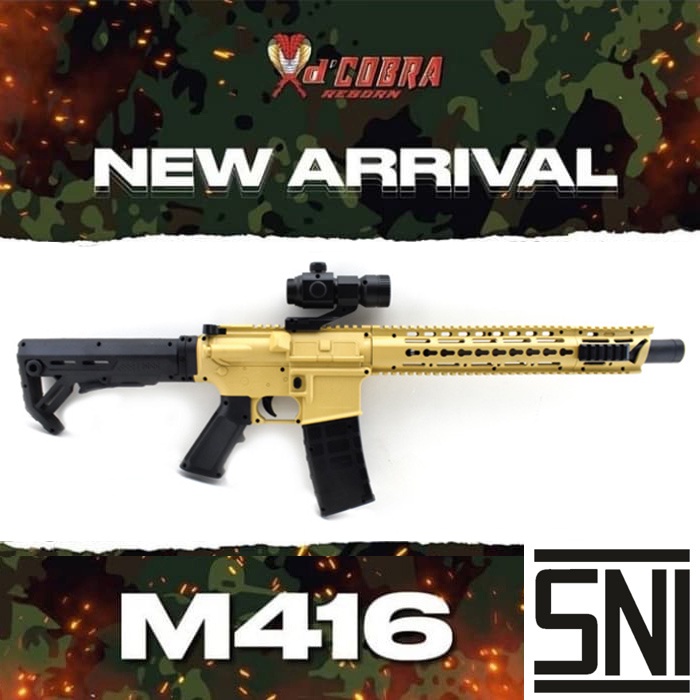 Jual Mainan SNI original Dcobra M416 tan desert harga new normal | Shopee Indonesia