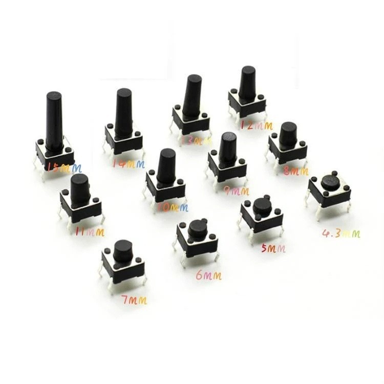 Jual Tombol Tactile Push Button Switch Momentary 6x6x7 Normaly Open ...