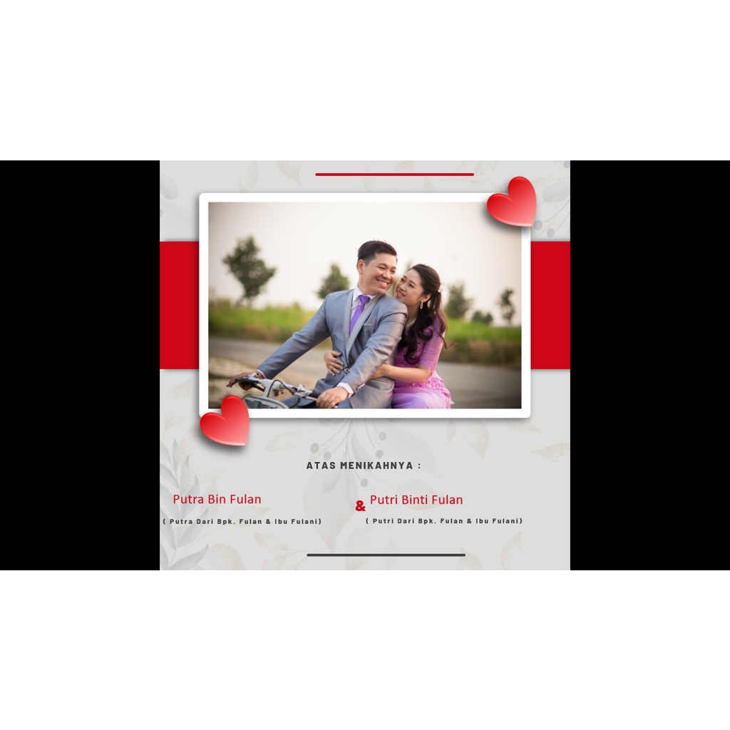 Jual Video Undangan Pernikahan / Undangan Digital / MODEL PAPER ...
