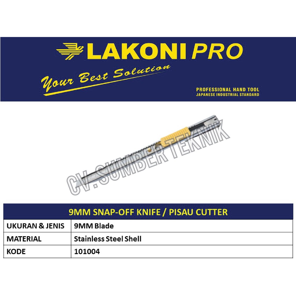 Jual LakoniPro 101004 Pisau Cutter 9mm Snap-Off Knine | Shopee Indonesia