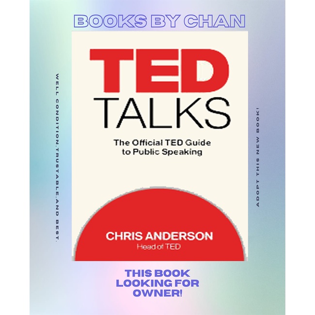 Jual TED Talks The Official TED Guide to Public Speaking (Chris Anderson) | Shopee Indonesia