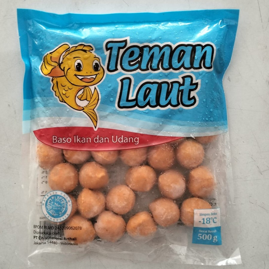 Jual Teman Laut Baso / Bakso Ikan Dan Udang 500GR - FROZEN FOOD ...