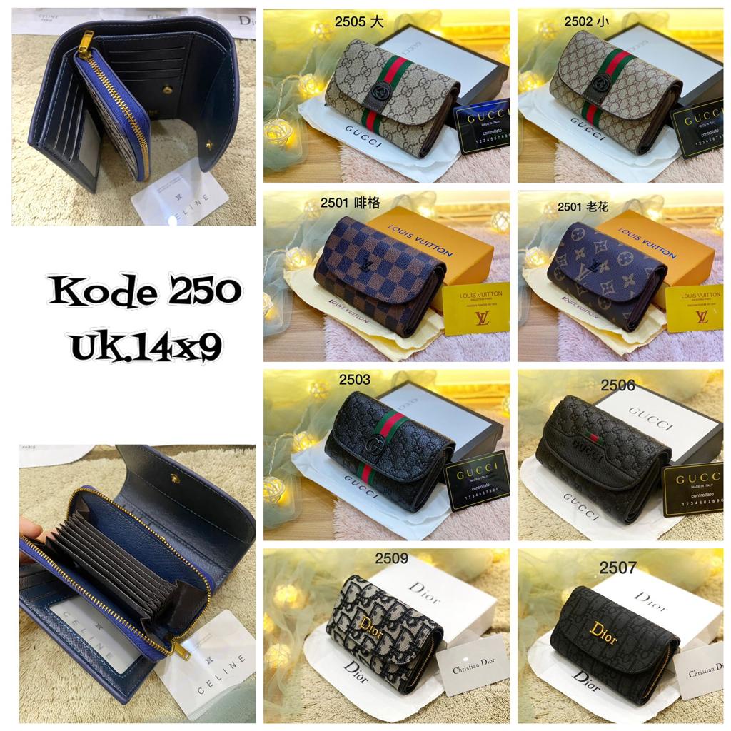 Jual Dompet branded kode 250 uang, kartu, coin | Shopee Indonesia